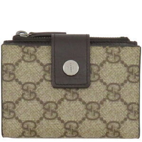 Gucci | Bags | Gucci Coin Case Pass Key Gg Supreme Canvas Beige X Brown ...